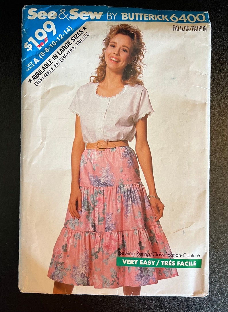 See & Sew 6400 Sewing Pattern, Sizes 6-8-10-12-14 - Etsy