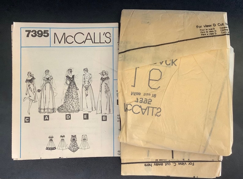 Mccall's 7395 Sewing Pattern, Size 18 UC/FF - Etsy