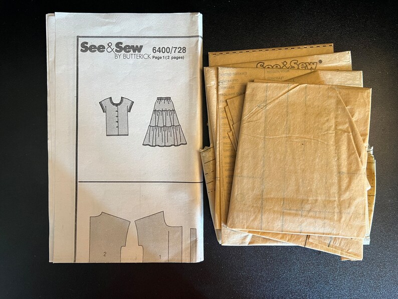 See & Sew 6400 Sewing Pattern, Sizes 6-8-10-12-14 - Etsy