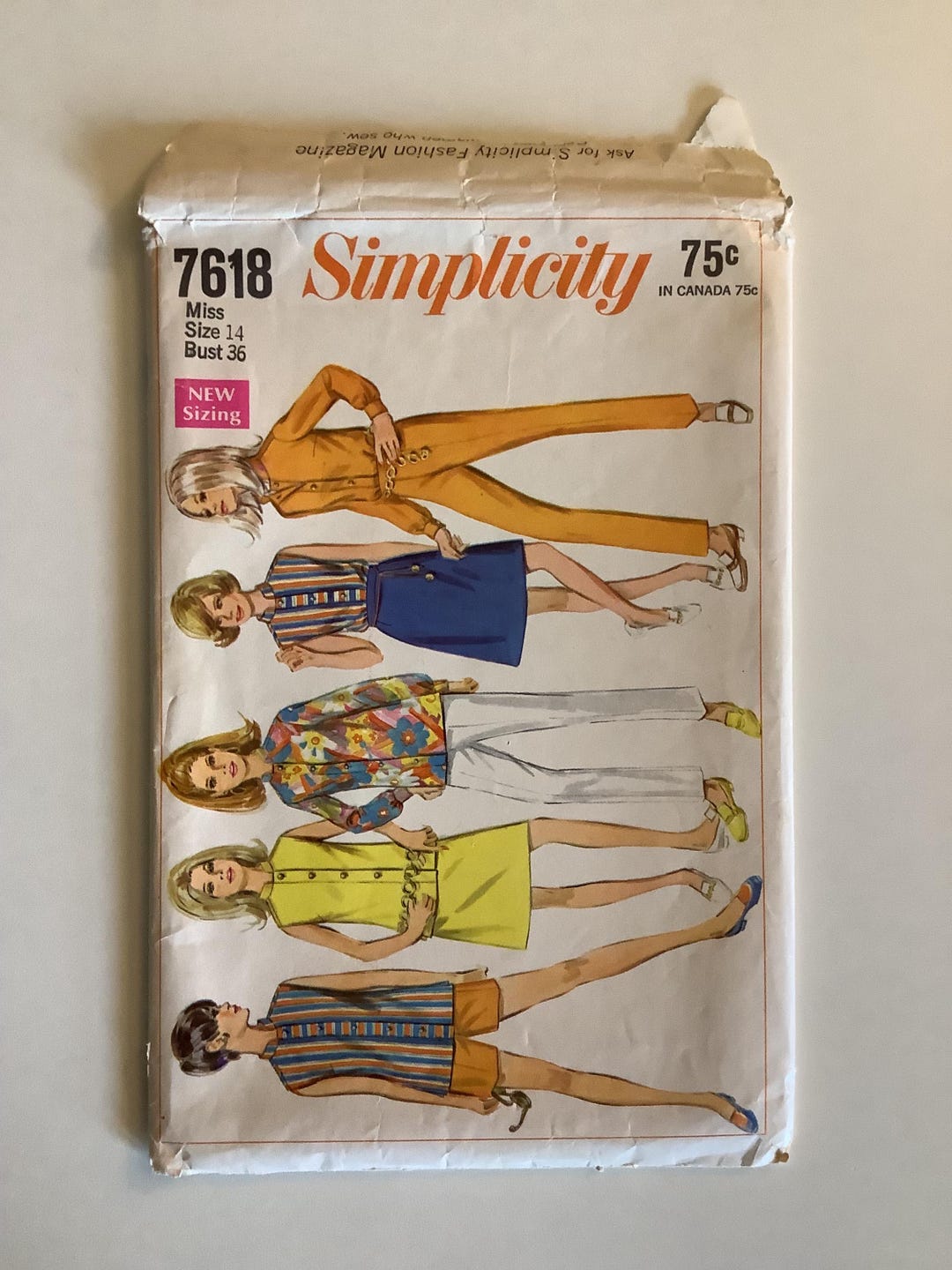 Simplicity 7618 Sewing Pattern, Size 14 - Etsy
