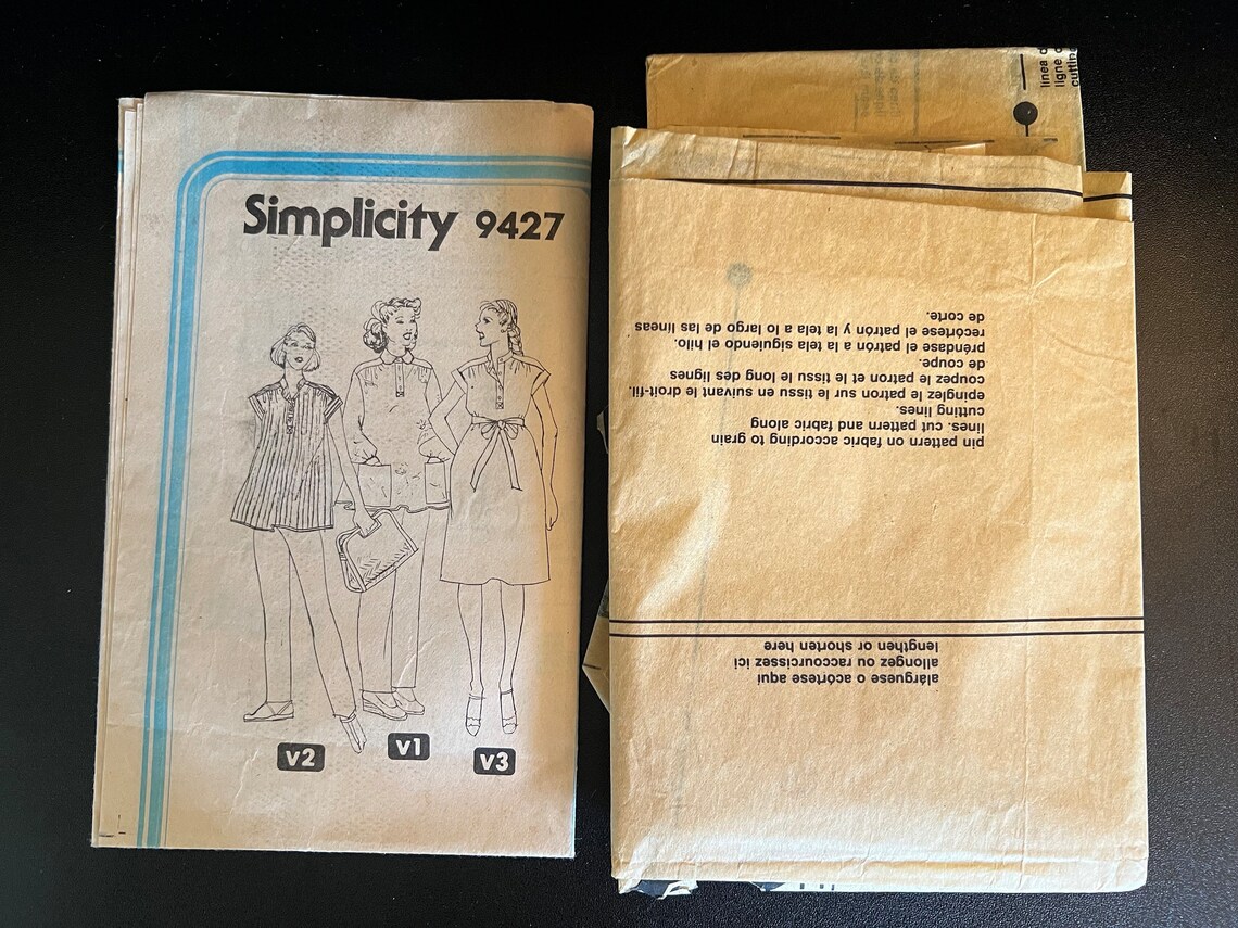 Simplicity 9427 Sewing Pattern, Size 8 - Etsy