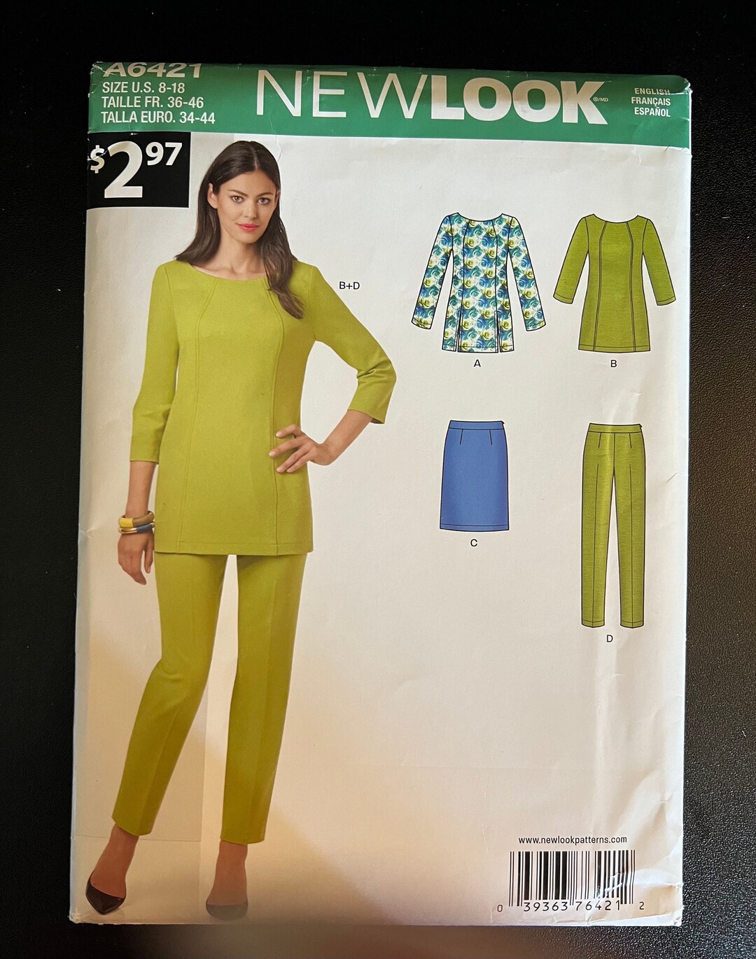 New Look 6421 Sewing Pattern, Sizes 8-18 UC/FF - Etsy
