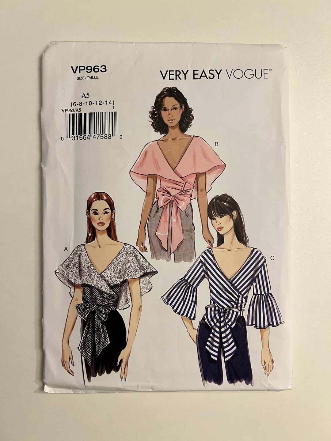 Vogue 9315/VP963 Sewing Pattern, Size 6-8-10-12-14, UC/FF - Etsy
