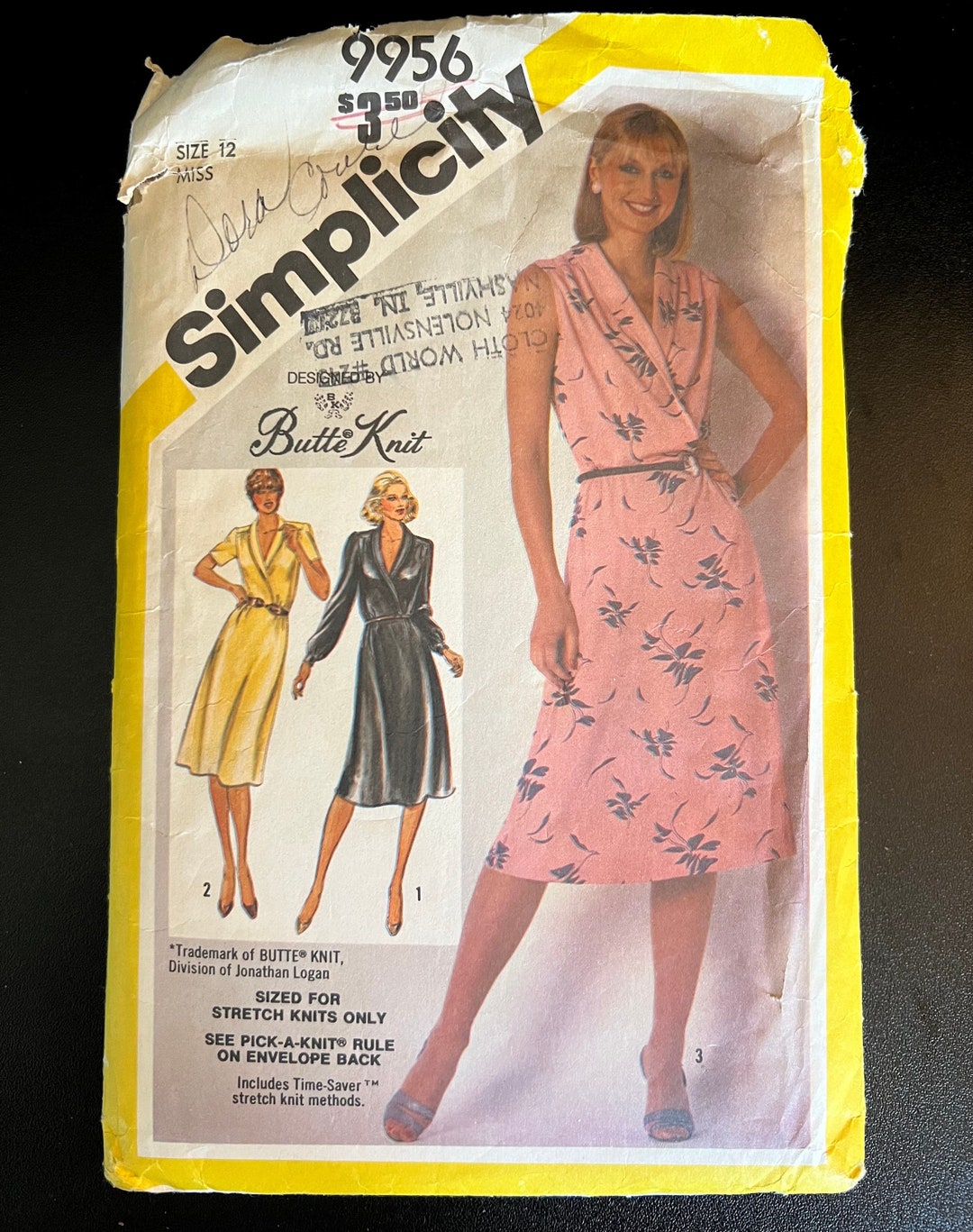 Simplicity 9956 Sewing Pattern, Size 12 - Etsy