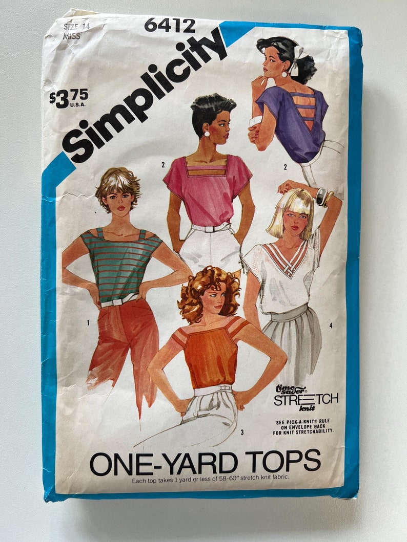 Simplicity 6412 Sewing Pattern, Size 14 UC/FF - Etsy