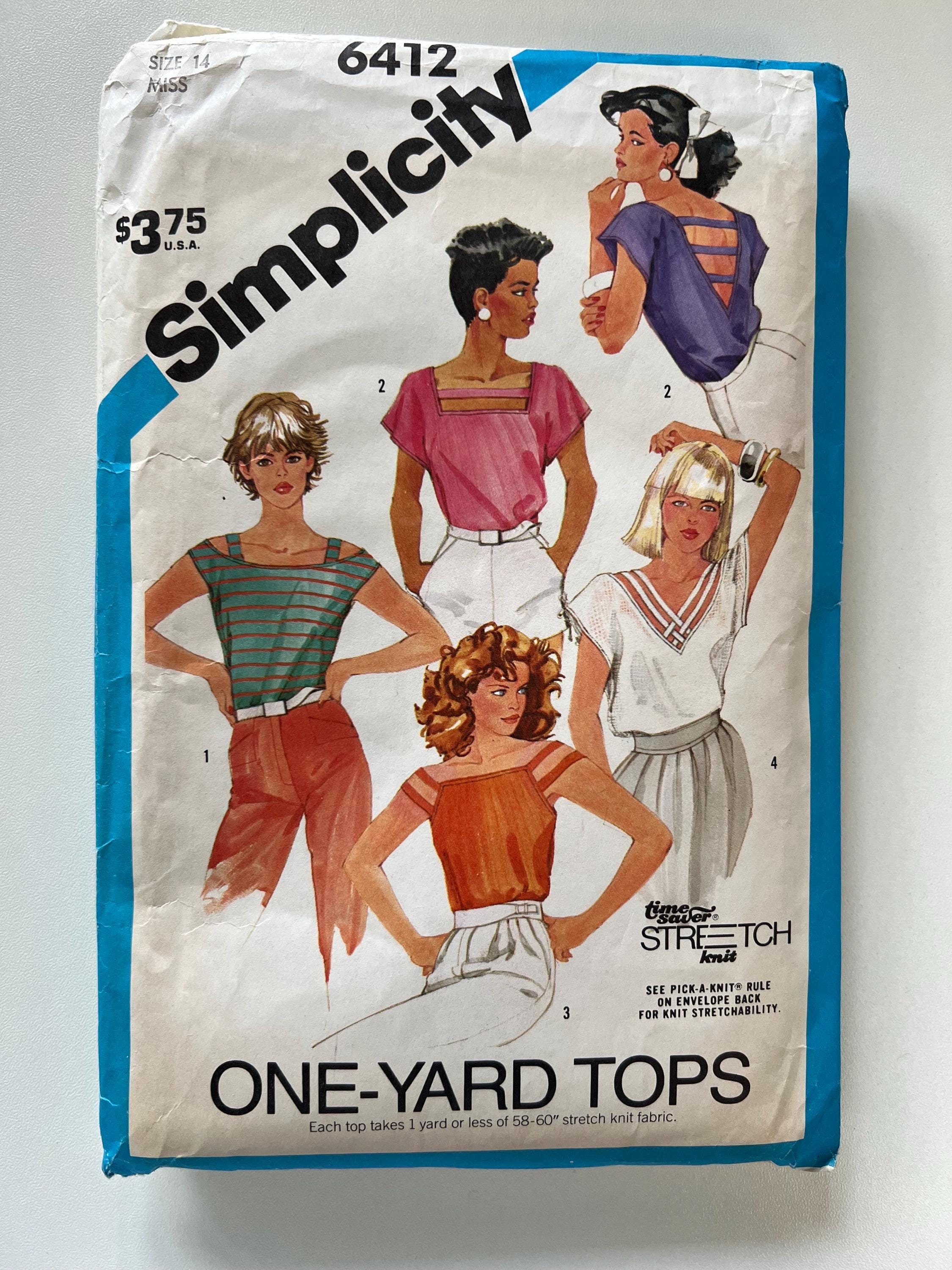 Simplicity 6412 Sewing Pattern, Size 14 UC/FF - Etsy