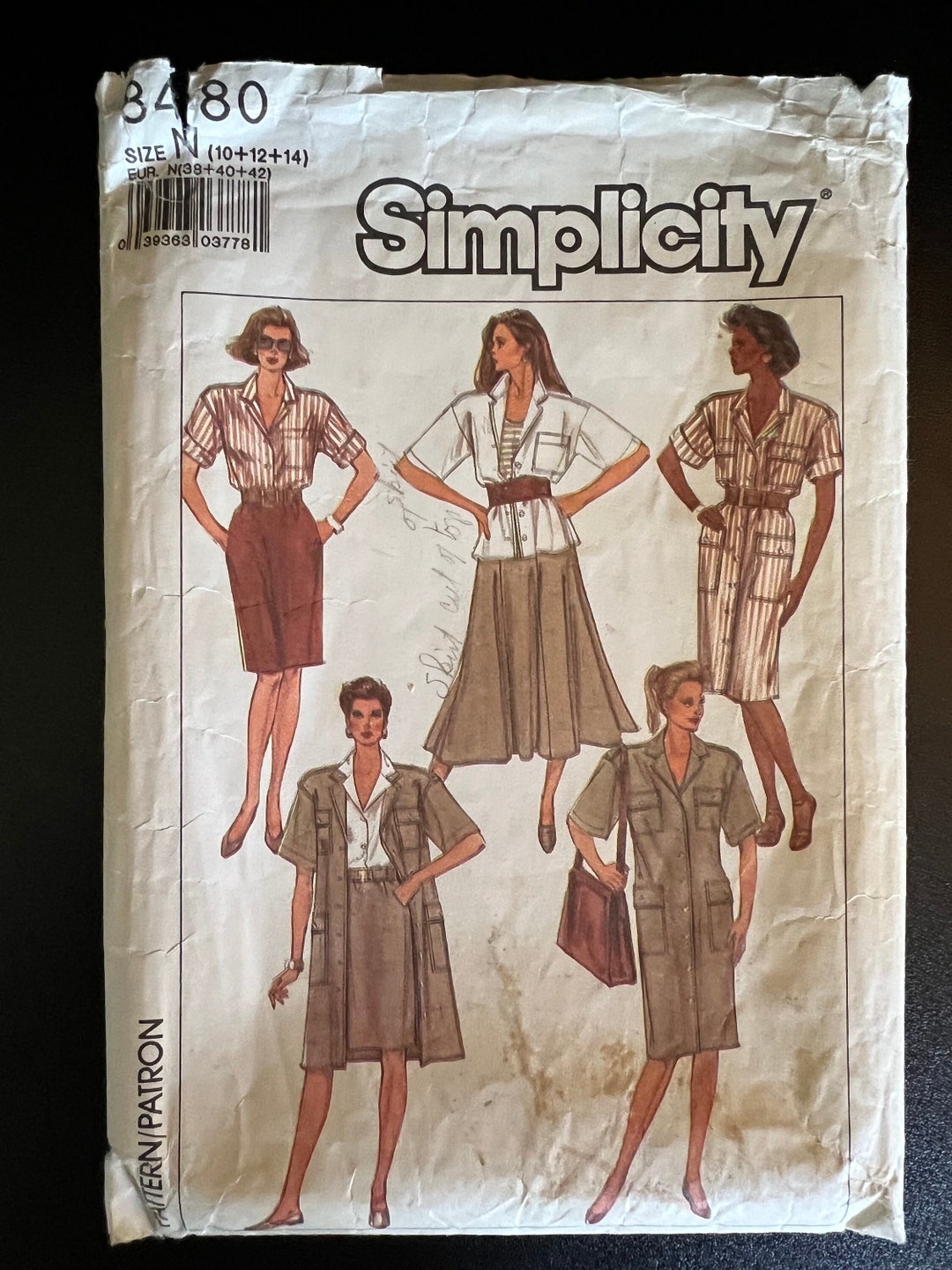 Simplicity 8480 Sewing Pattern, Sizes 10-12-14 - Etsy