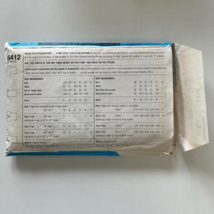 Simplicity 6412 Sewing Pattern, Size 14 UC/FF - Etsy