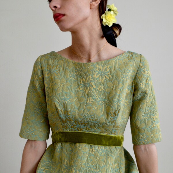 Brocade Dress - Etsy