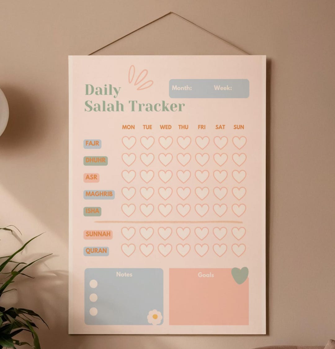 Pastel Salah Tracker | Kids Prayer Chart Islamic Homeschool Printable ...