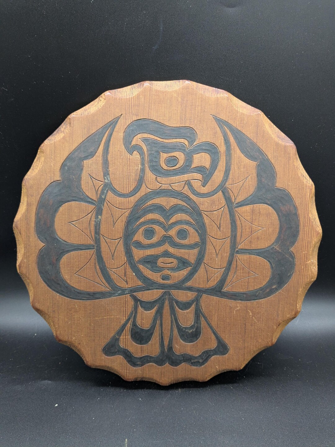 Westcoast First Nations Indigenous Thunderbird Cedar Carved Plaque ...