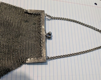 Antique Sterling Silver Chainmail Coin Purse - Etsy UK