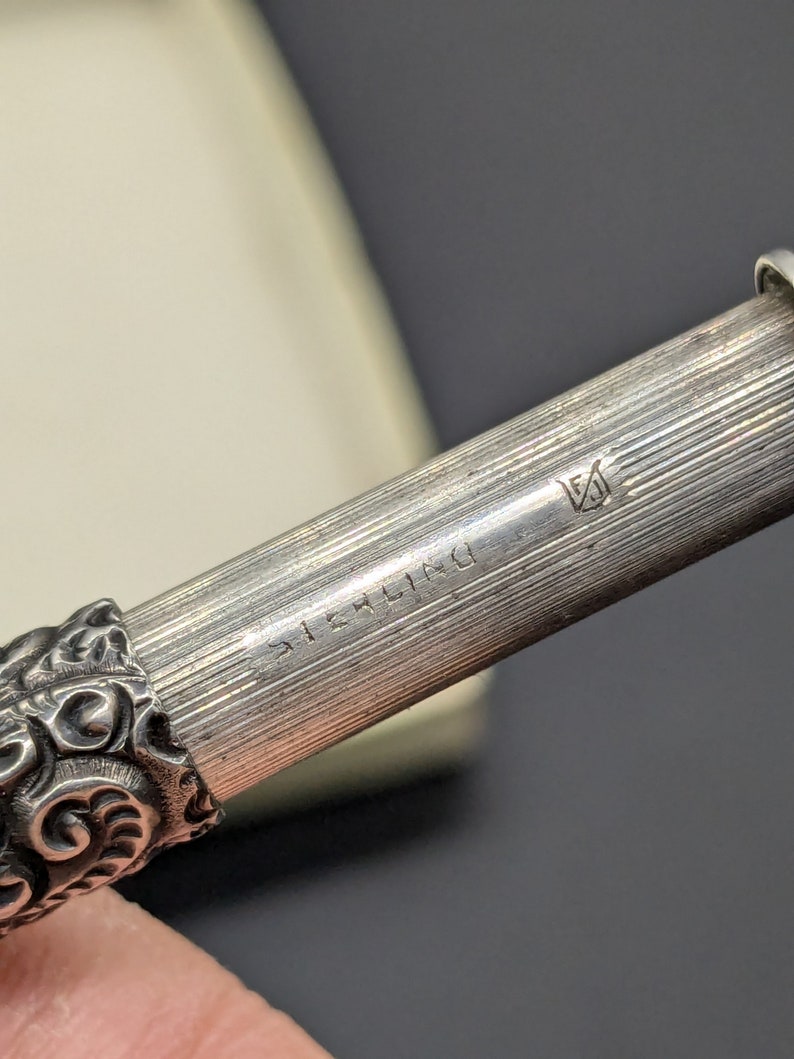 Antique Sterling Silver Repousse Ornate Telescopic Sliding - Etsy