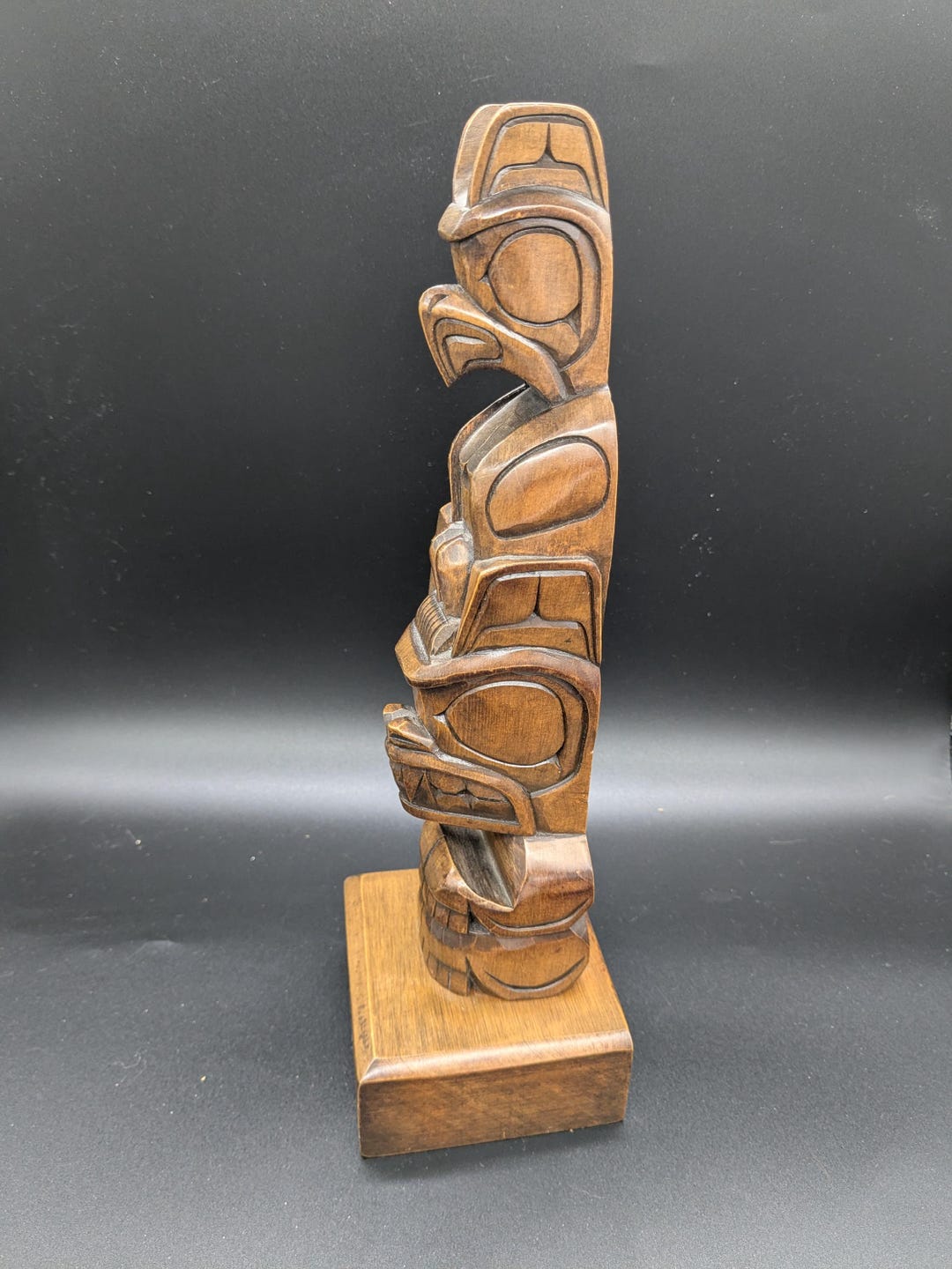Westcoast Indigenous First Nations Thunderbird & Bear Totem Pole by Joe ...