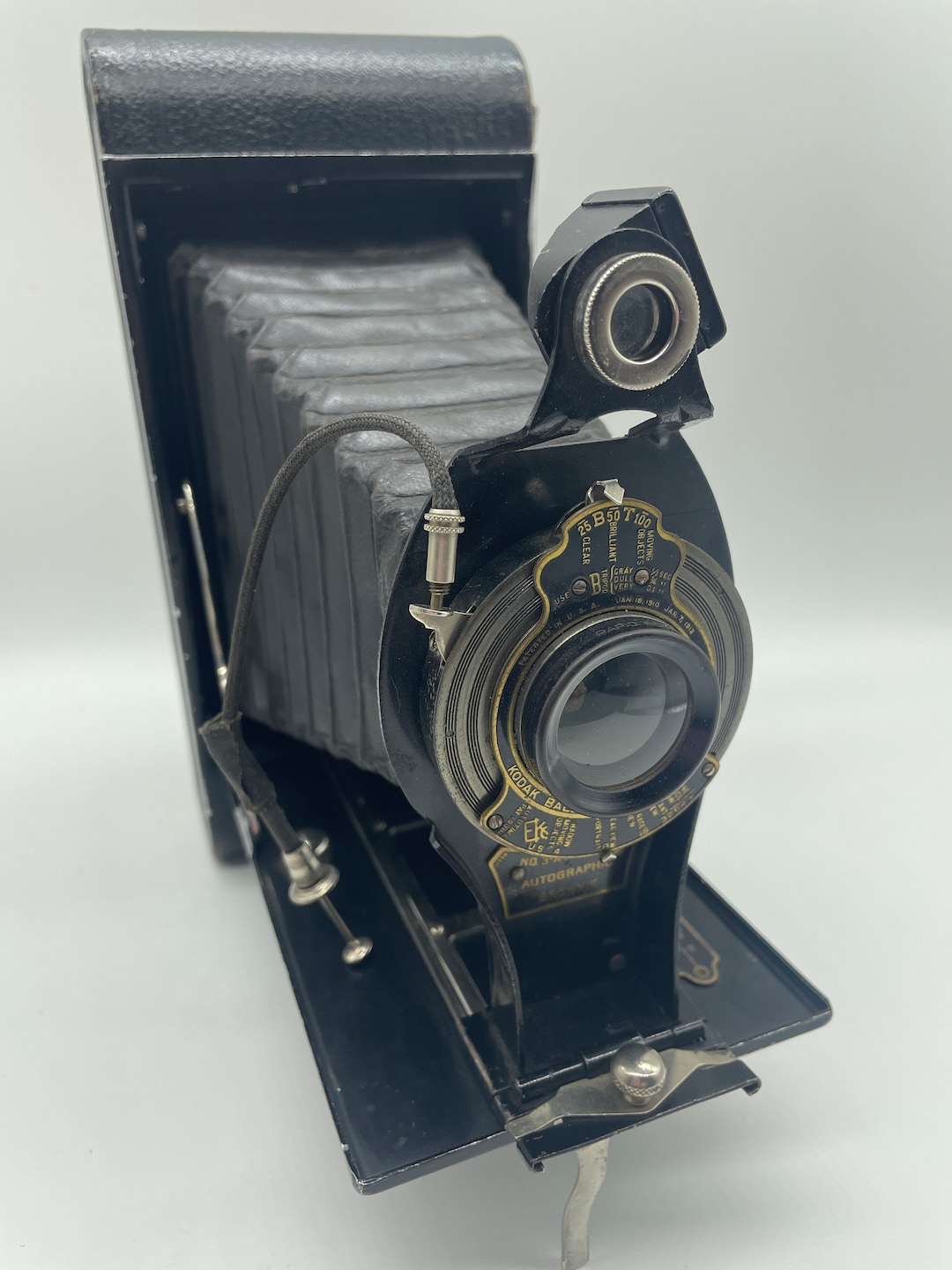 No. 3A Folding Autographic Brownie Antique Kodak Camera With Leather ...