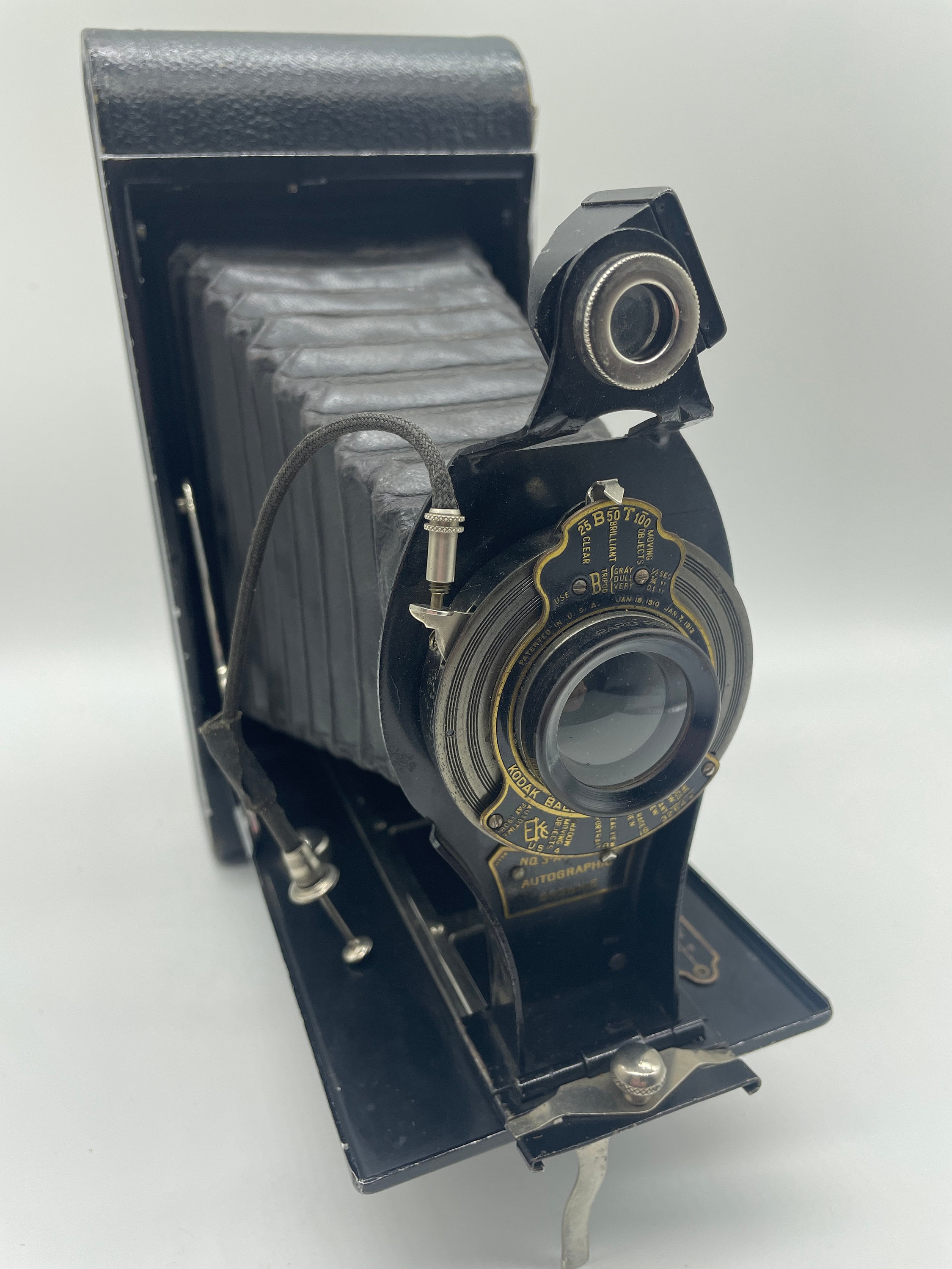 No. 3A Folding Autographic Brownie Antique Kodak Camera With Leather ...