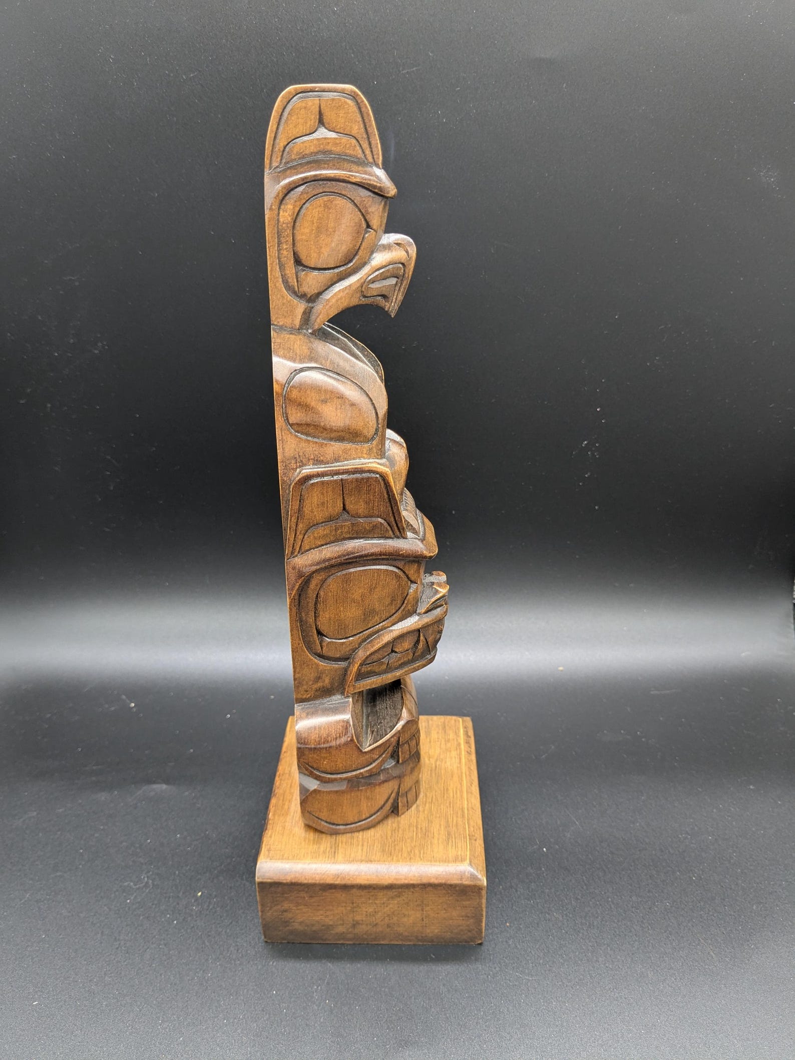 Westcoast Indigenous First Nations Thunderbird & Bear Totem Pole by Joe ...