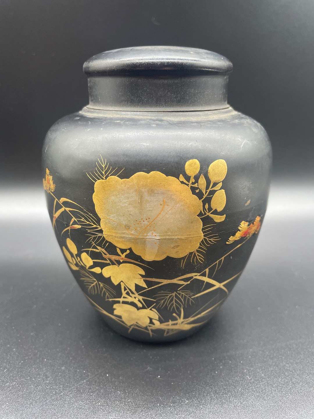 1930’s Tin Japanese Tea Caddy - Etsy