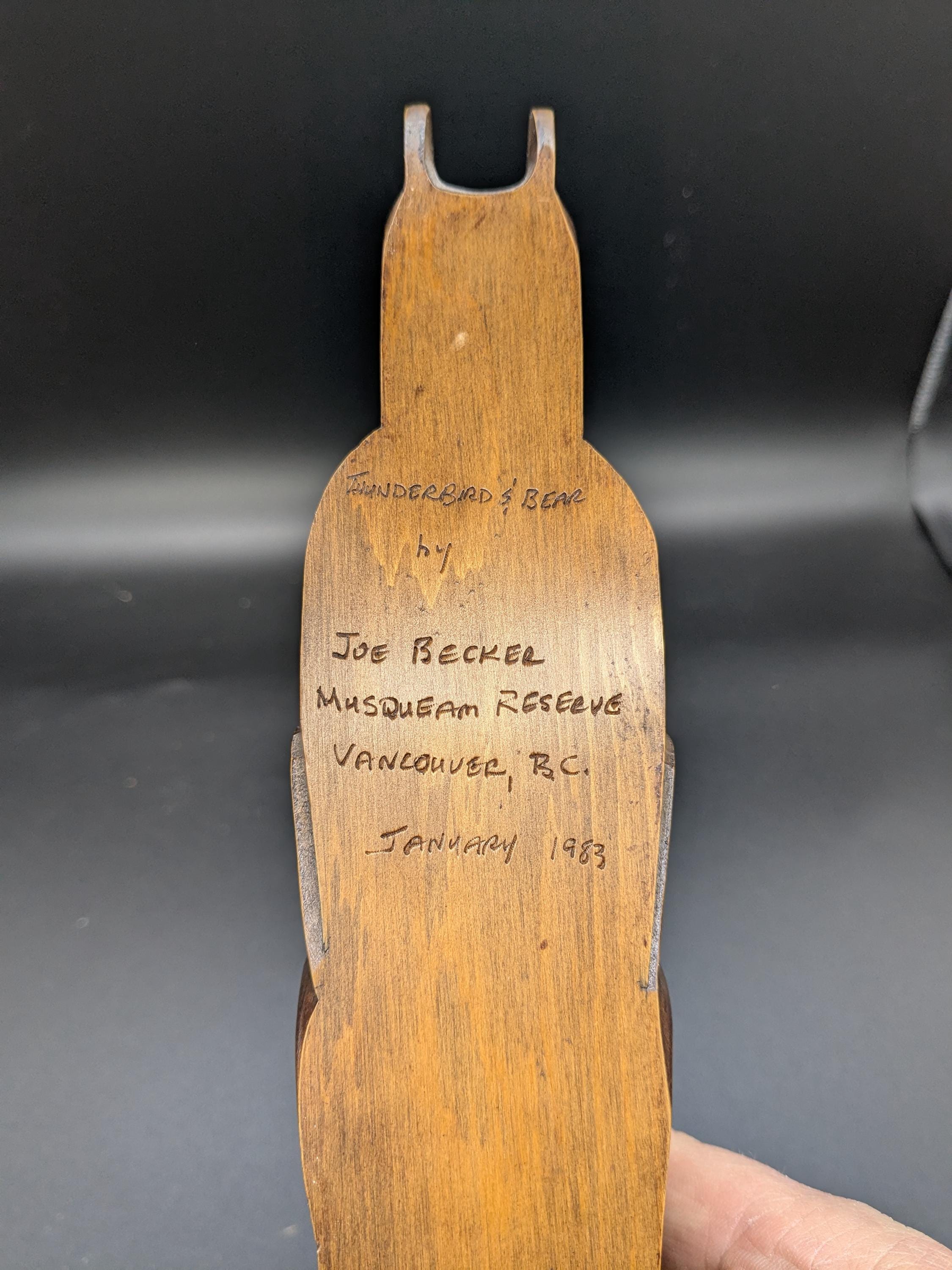 Westcoast Indigenous First Nations Thunderbird & Bear Totem Pole by Joe ...