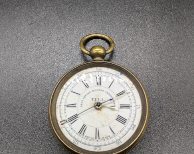 1900s Tell Chronograph Pocket Watch Parts or Repair - Etsy