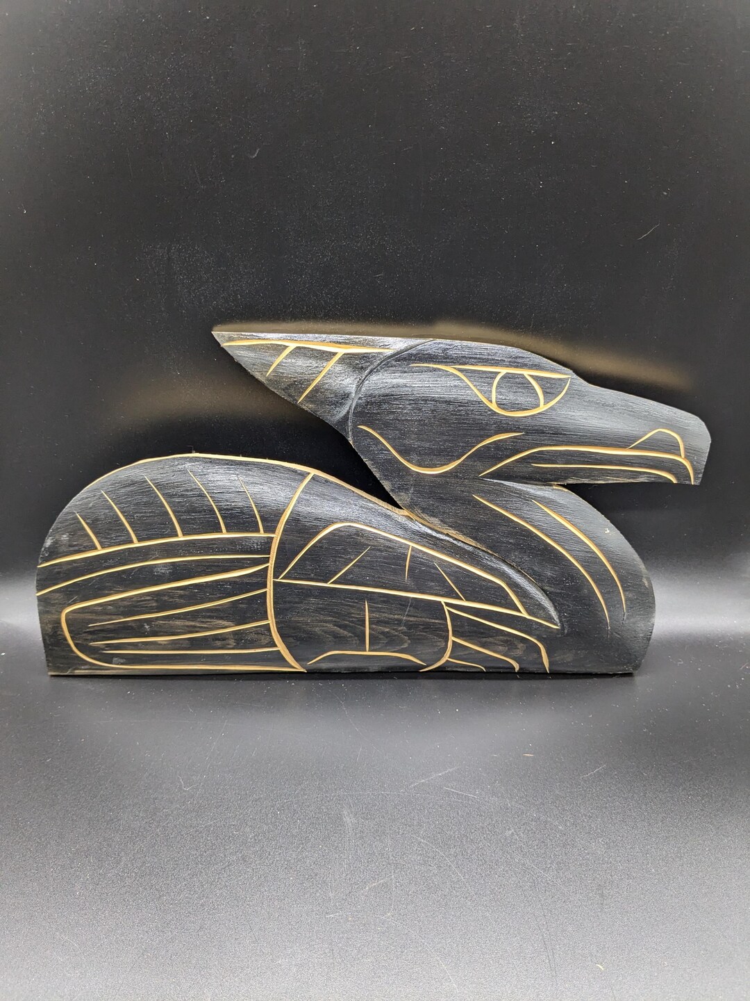 Westcoast Indigenous First Nations Black Loon Carving - Etsy
