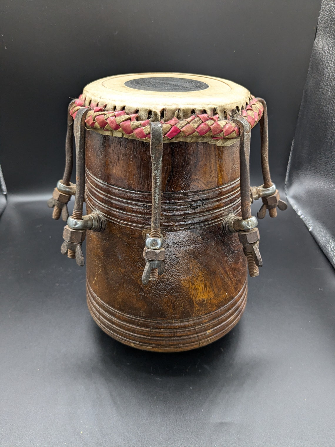 Vintage Dholak/dholki Mango Wood Bolt Tuned - Etsy