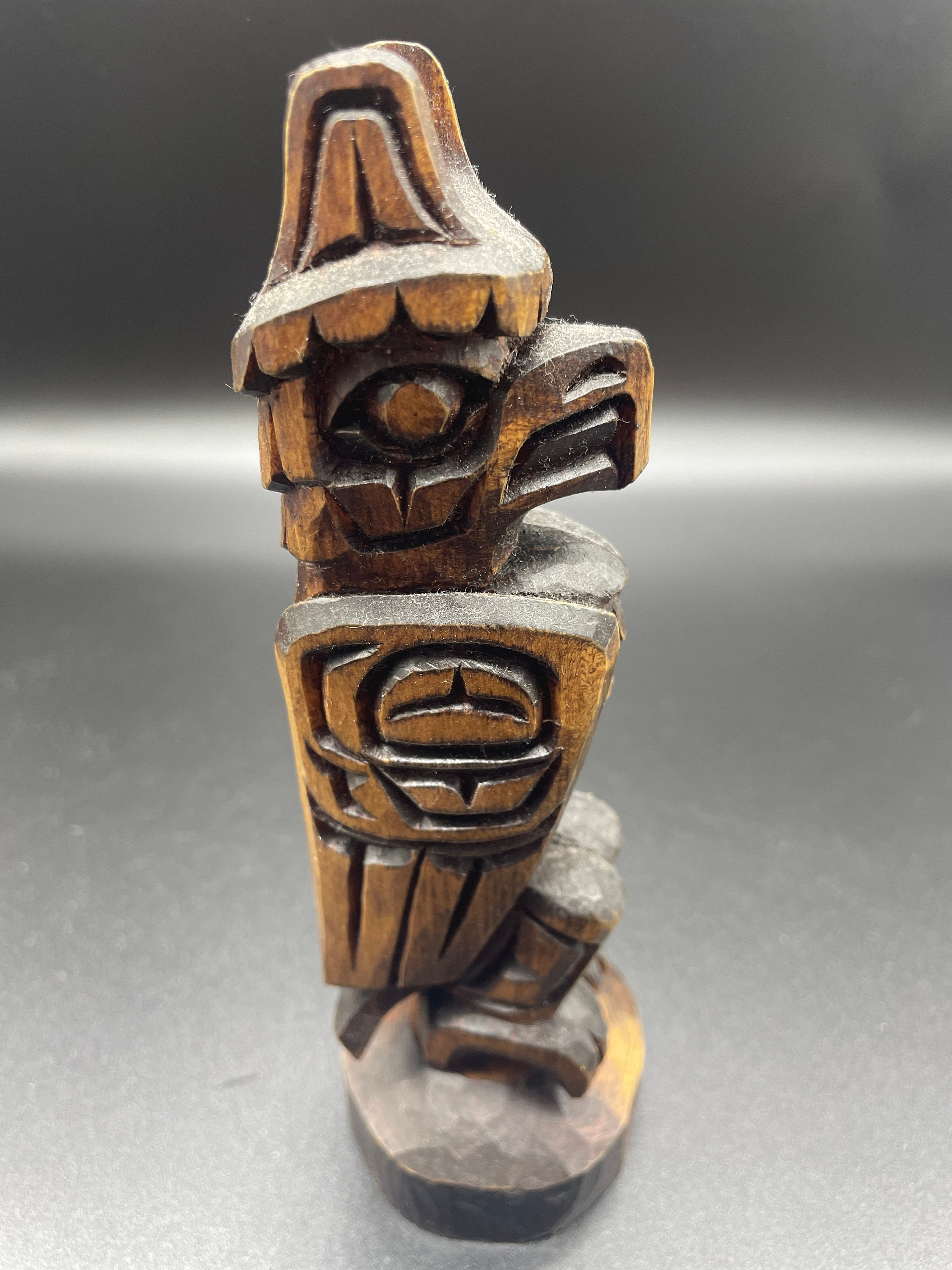 West Coast Red Cedar Wood Eagle Carving - Etsy