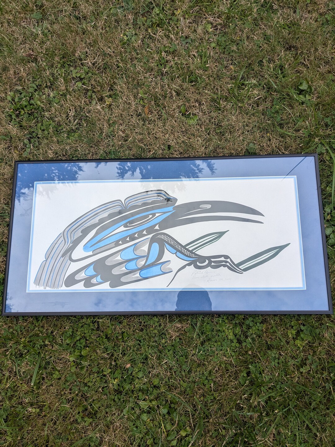 Patrick Amos Original Water Color Raven Painting Signed Fantastic ...