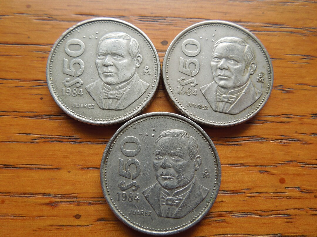 Mexico Coins, 50 Pesos, 1984 to 1990, Juarez - Sell by the Piece - Etsy