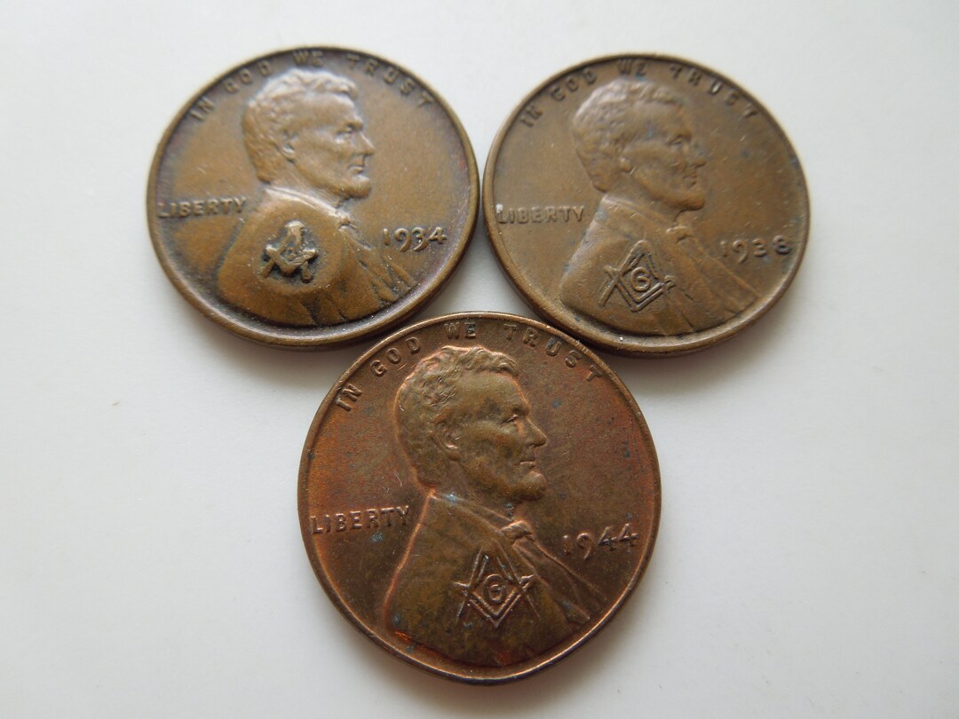 USA Stamped Pennies, Masons Sell by the Piece - Etsy