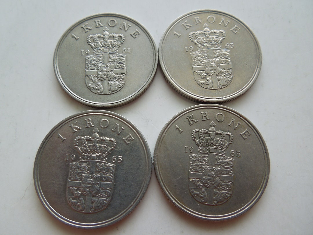 Denmark Coins, 1 Krone, 1967 to 1971, Several Years Available, Pick ...