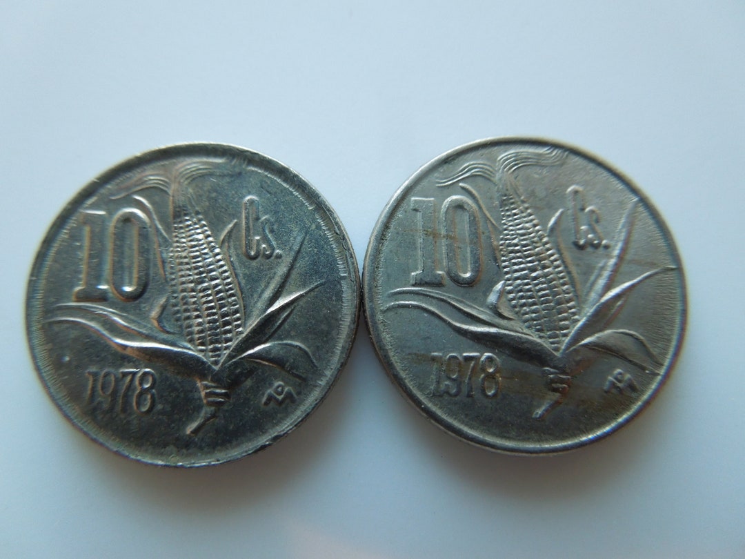 Mexico Coins, 10 Centavos, 1978, Inc Variations, Small, Corn, Sell by ...