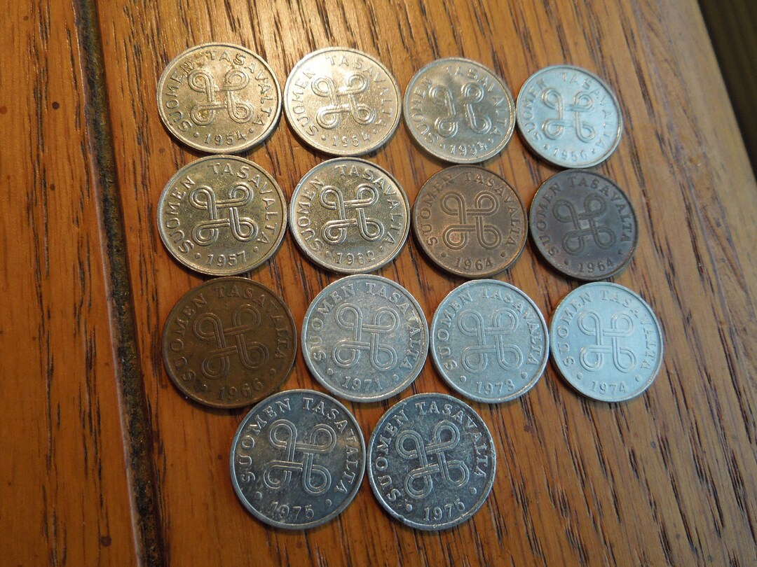 Finland Coins, 1 Penni to 50 Markka, 1956 to 1998 Sell by the Piece - Etsy