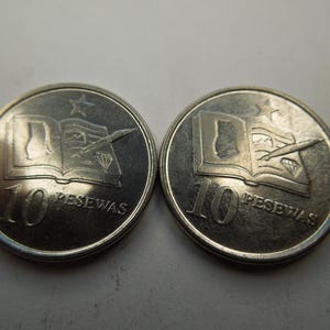 Ghana Coins, 5 Pesewa to 50 Pesewas - Sell by the Piece - Etsy