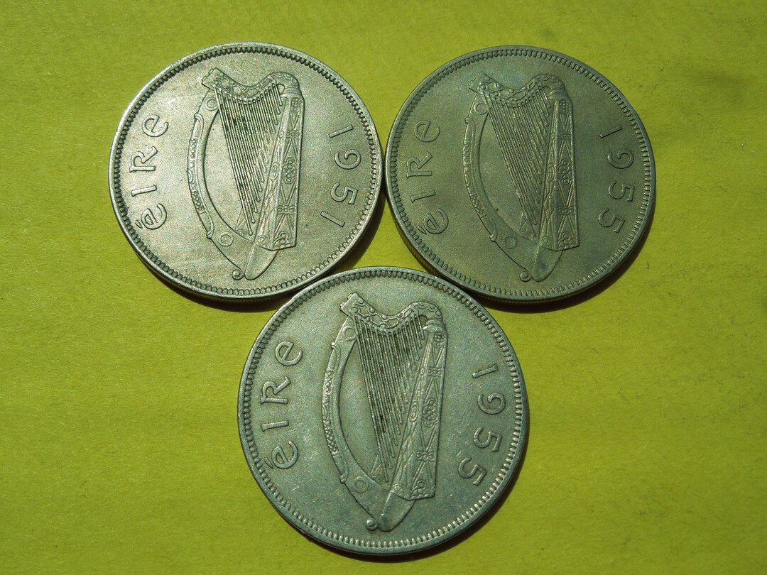 Irish Coins, Half Crown, 1955 to 1966, Horse Reverse, Eire Coins ...