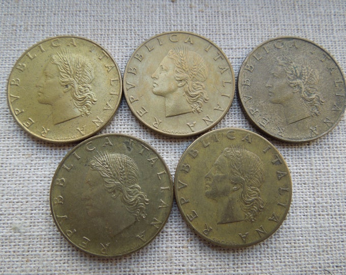 Italy Coins, 20 Lire, 1957, Oak Leaves, Republic of Italy. Sell by the ...
