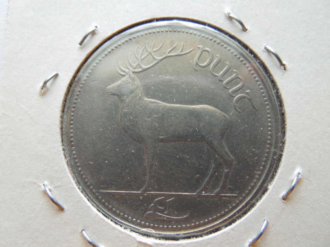 Irish 1 Pound or 1 Punt, Decimal, Large, Eire Coins, Republic of ...