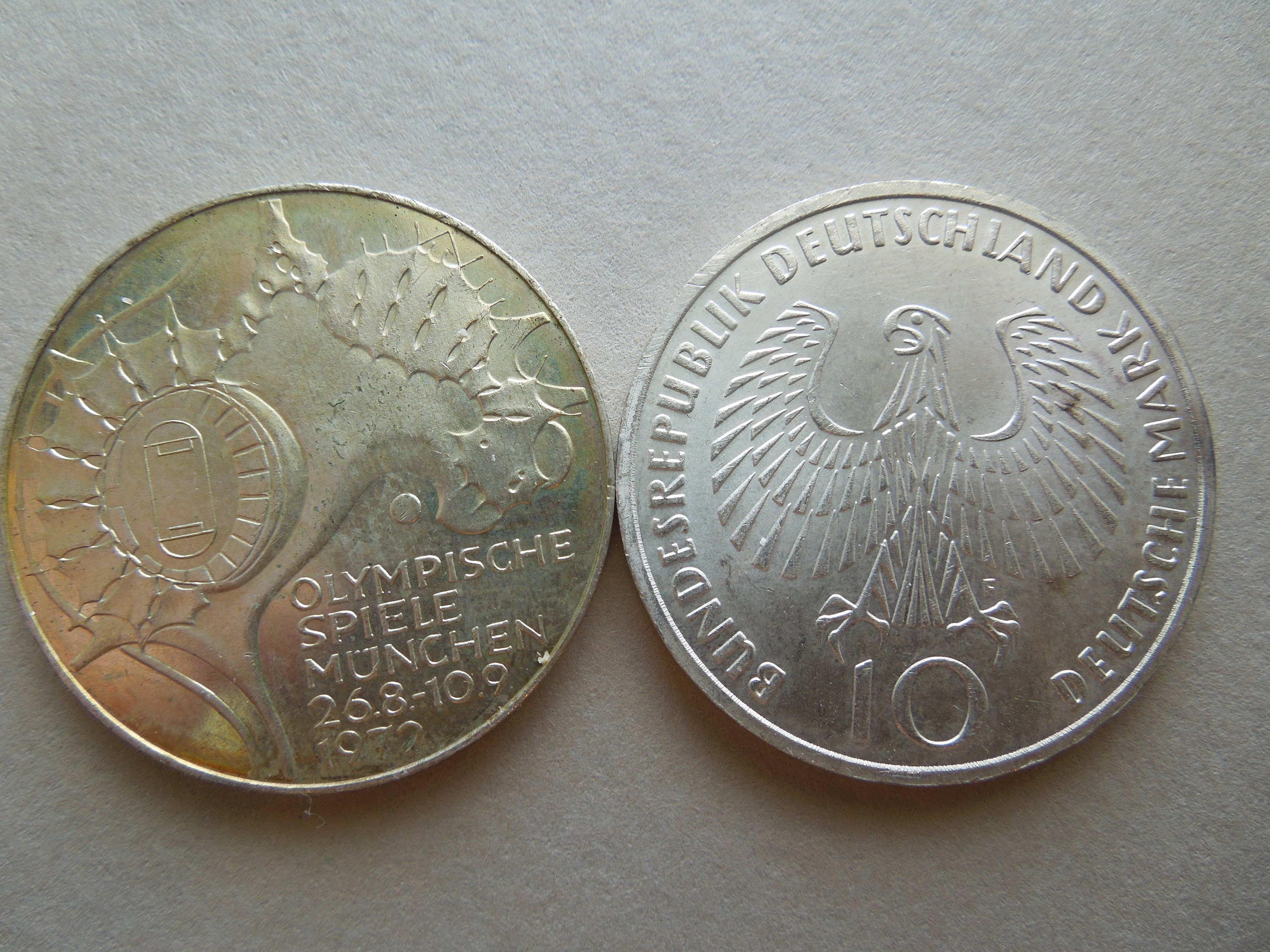 German 10 Mark Coins Silver 1972 Olympic Games Issues Sell | Etsy