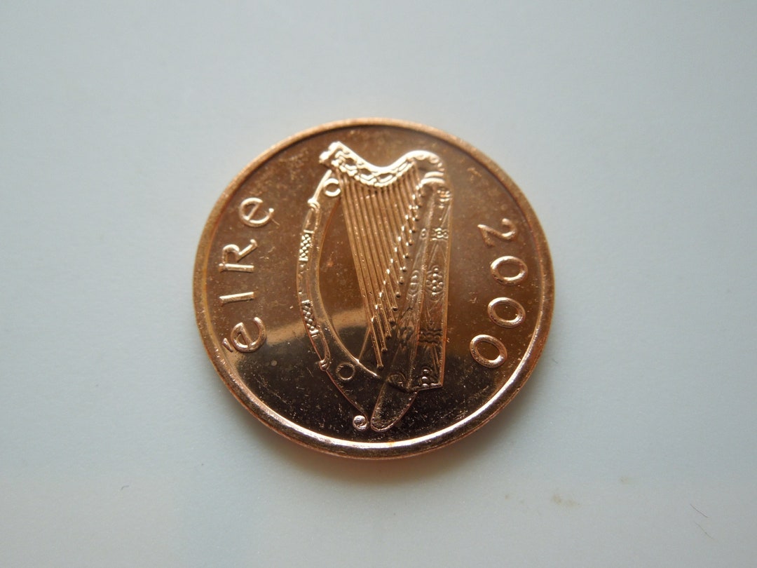 Irish Penny, 2000, Uncirculated, Red, Eire Coins, Republic of Ireland ...