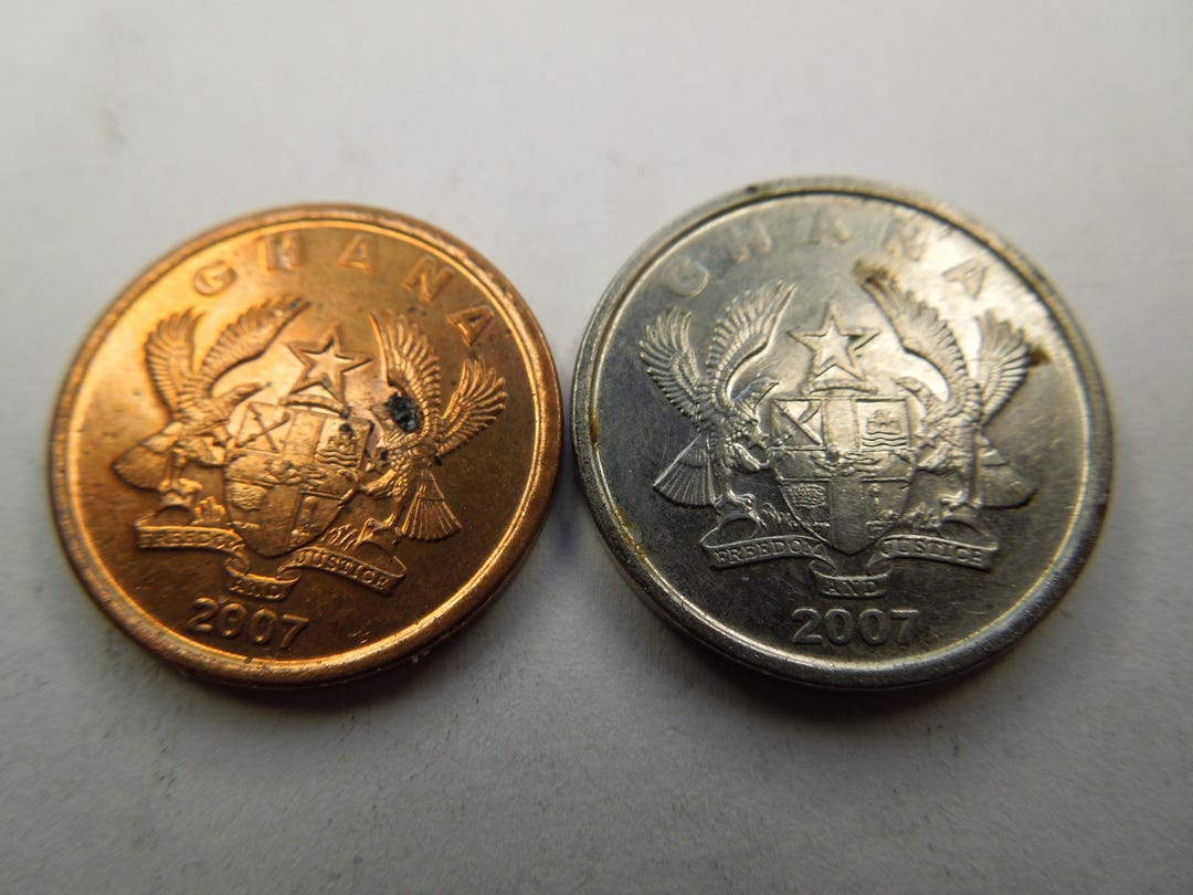 Ghana Coins, 5 Pesewa to 50 Pesewas - Sell by the Piece - Etsy