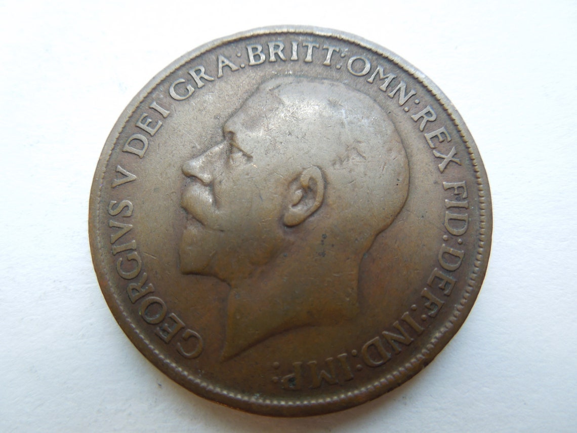King George 5th 1 Penny Coins 1911 to 1936 King George 5th. - Etsy