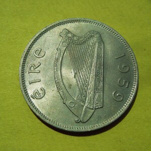 Irish Coins, Half Crown, 1955 to 1966, Horse Reverse, Eire Coins ...