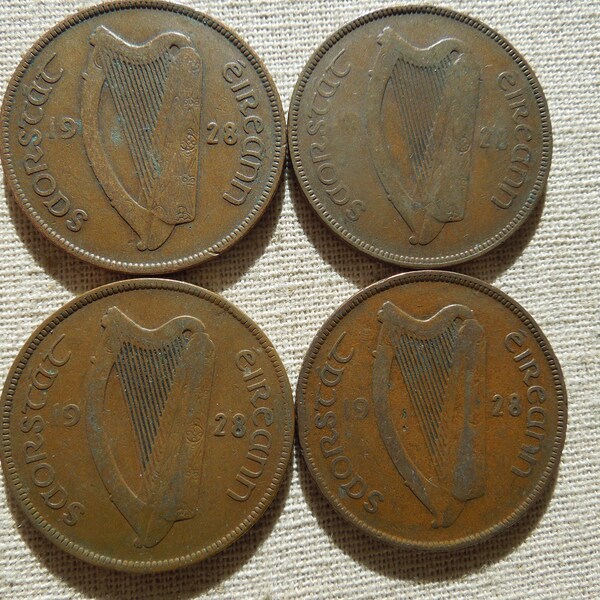 Vintage Irish Coin - Etsy