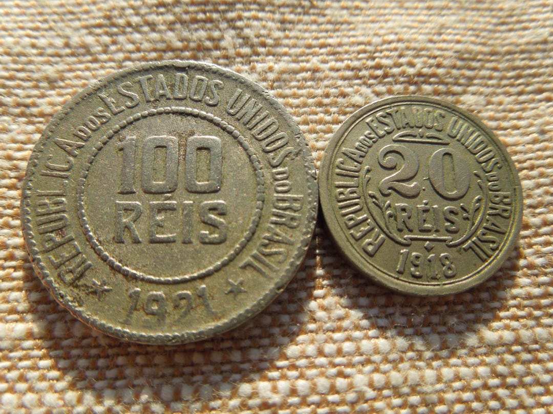 Brazil Coins, 20 Reis to 100 Reis, 1918 to 1934 - Sell by the Coin - Etsy