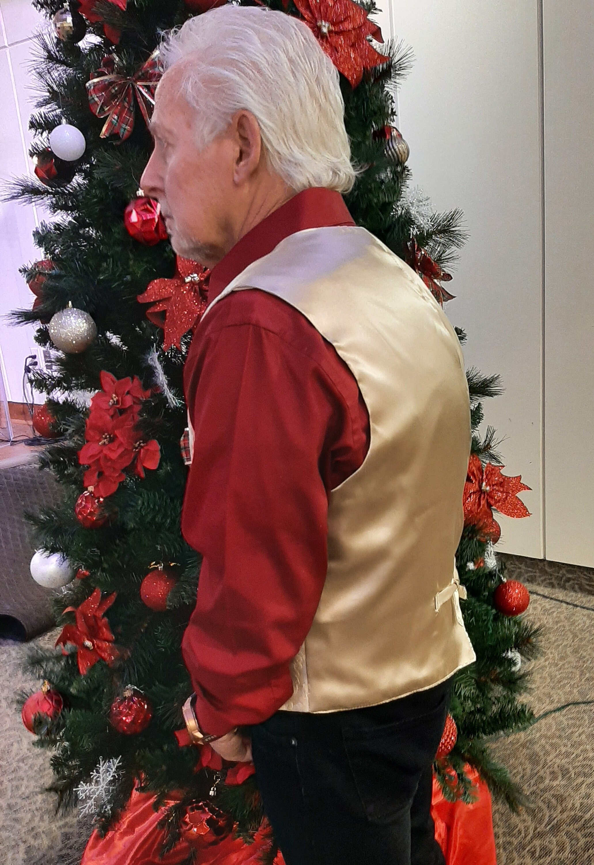 Champagne Satin/damask Vest With 5 Buttons - Etsy