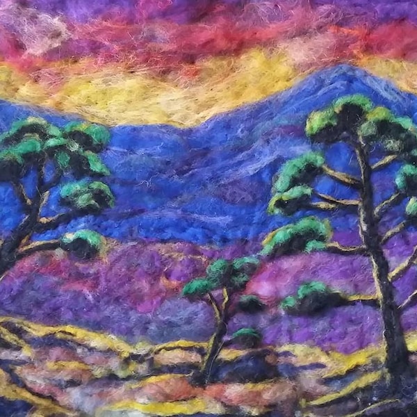 Felt Landscape - Etsy