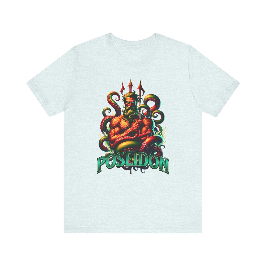 Poseidon Neptune Sea Water Trident Horses Ancient Greek God Goddess ...