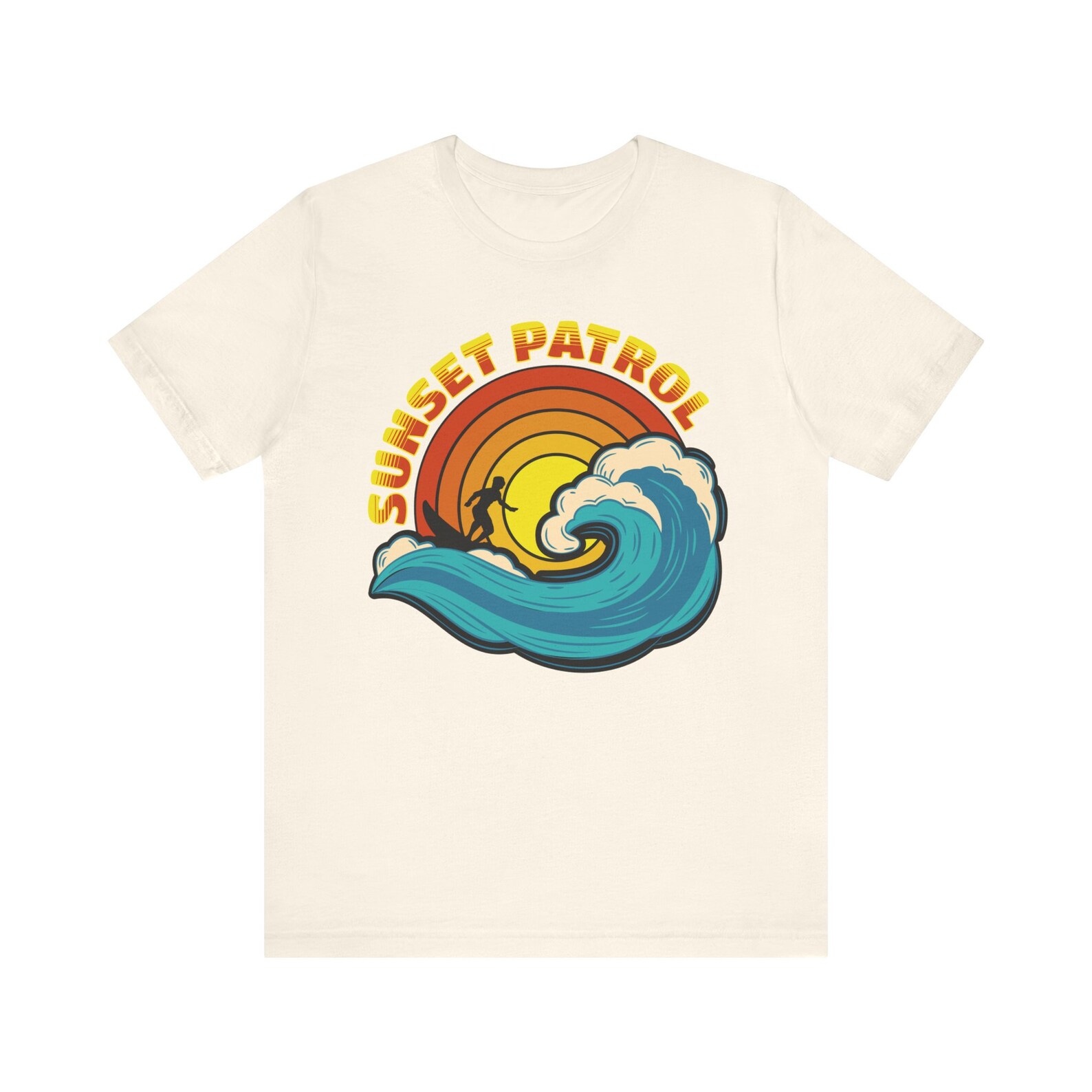 Sunset Patrol Sandy Beach Wave Ocean Surf Surfing Sun Sunshine Summer ...