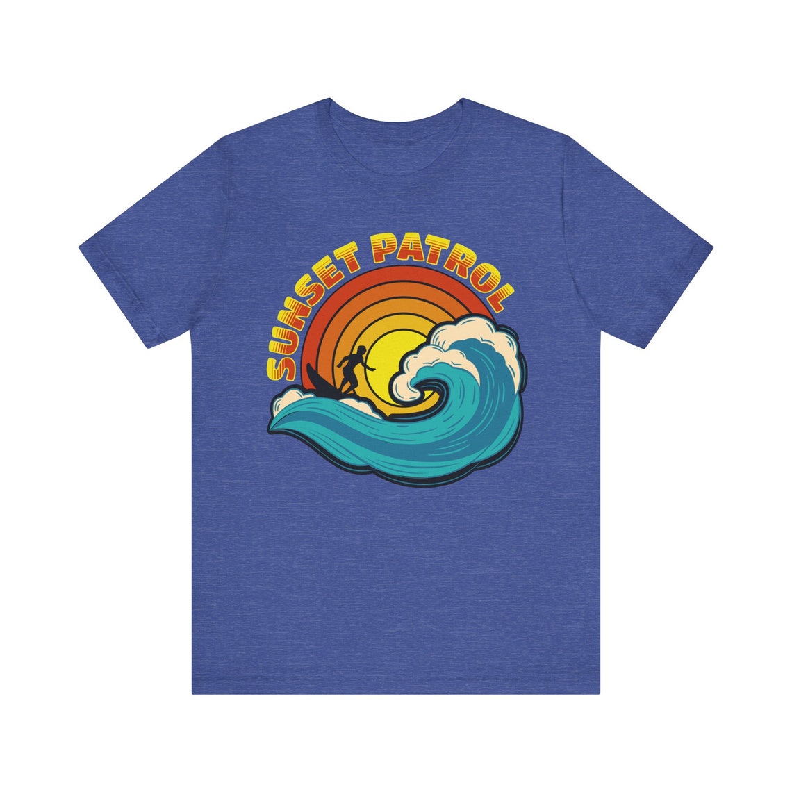 Sunset Patrol Sandy Beach Wave Ocean Surf Surfing Sun Sunshine Summer ...