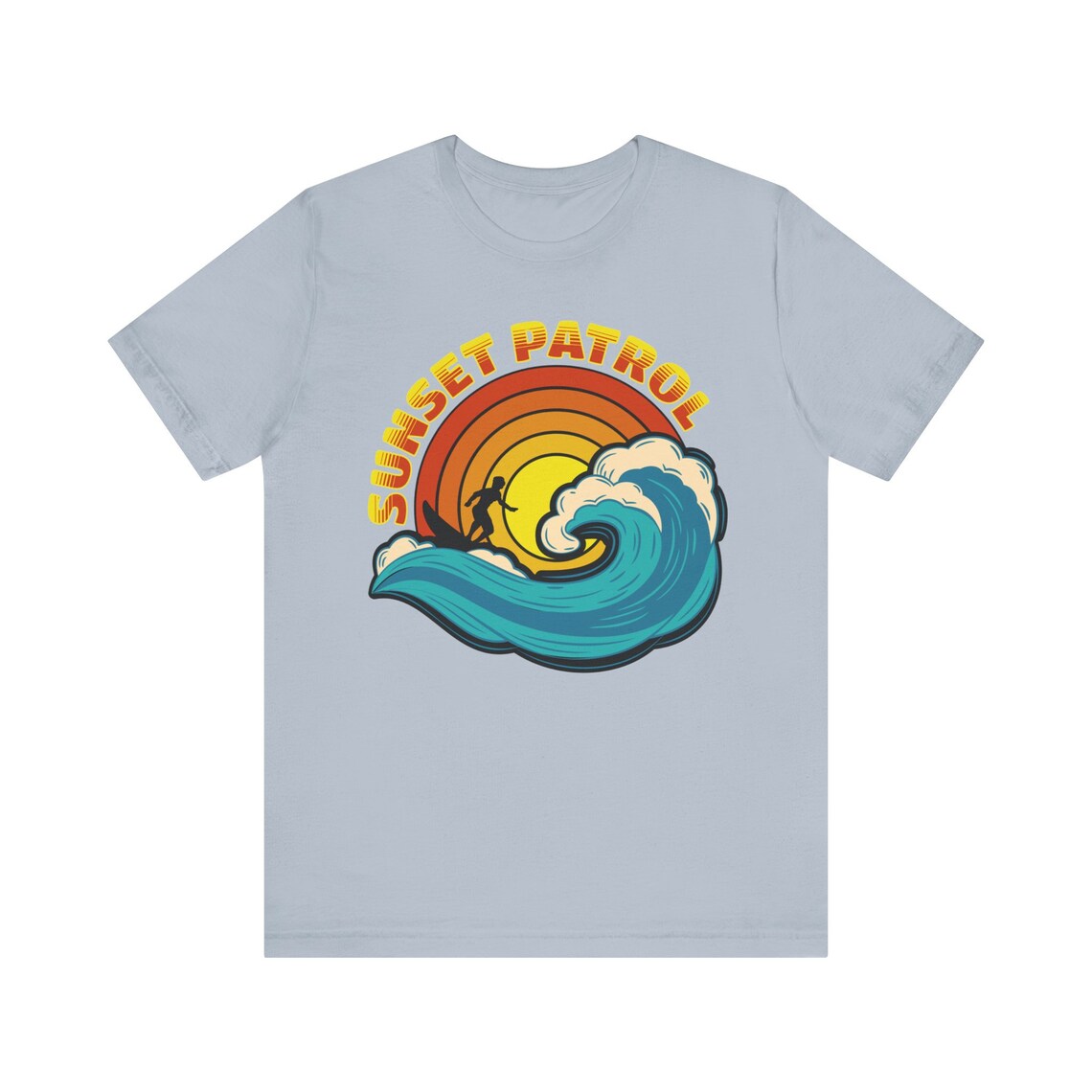 Sunset Patrol Sandy Beach Wave Ocean Surf Surfing Sun Sunshine Summer ...